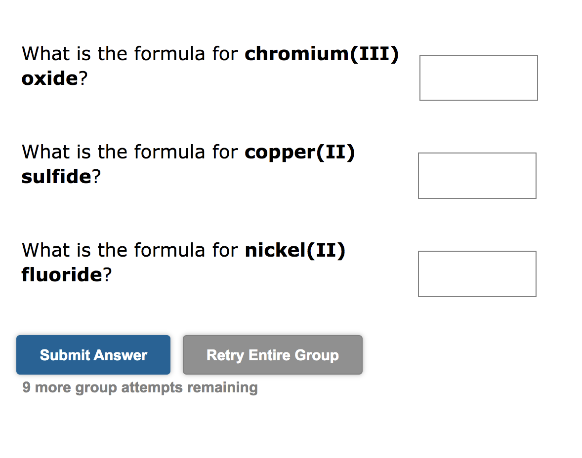 What Is The Formula For Chromiumiii Oxide Solvely