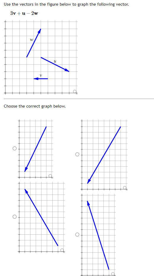 Use the vectors in the figure below to graph | Solvely