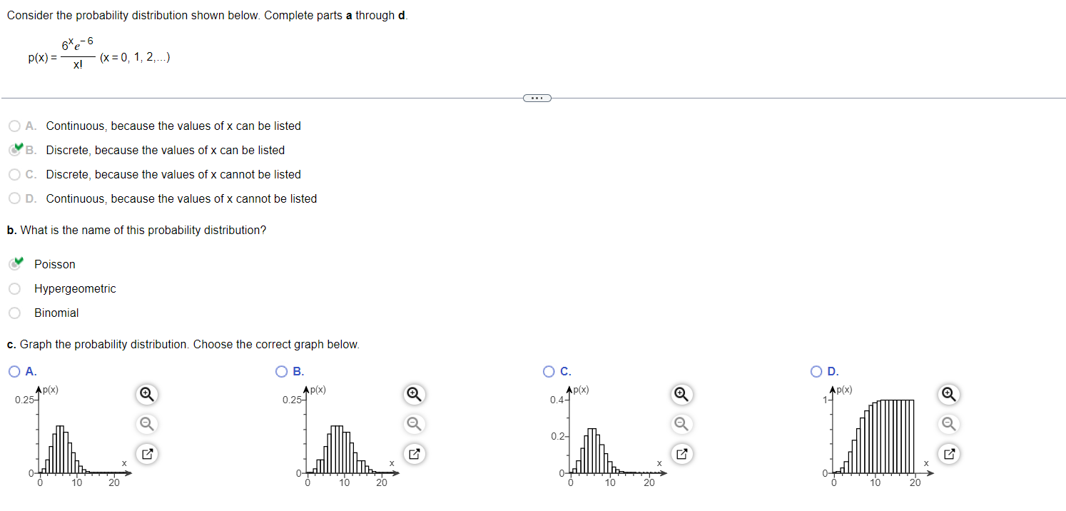 Consider the probability distribution shown b | Solvely