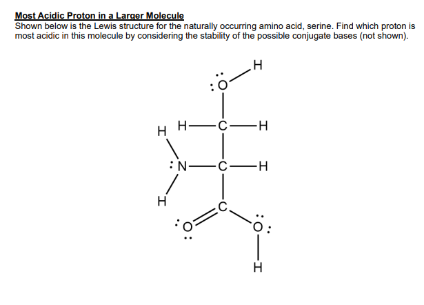 Most Acidic Proton in a Larger Molecule Shown belo | Solvely
